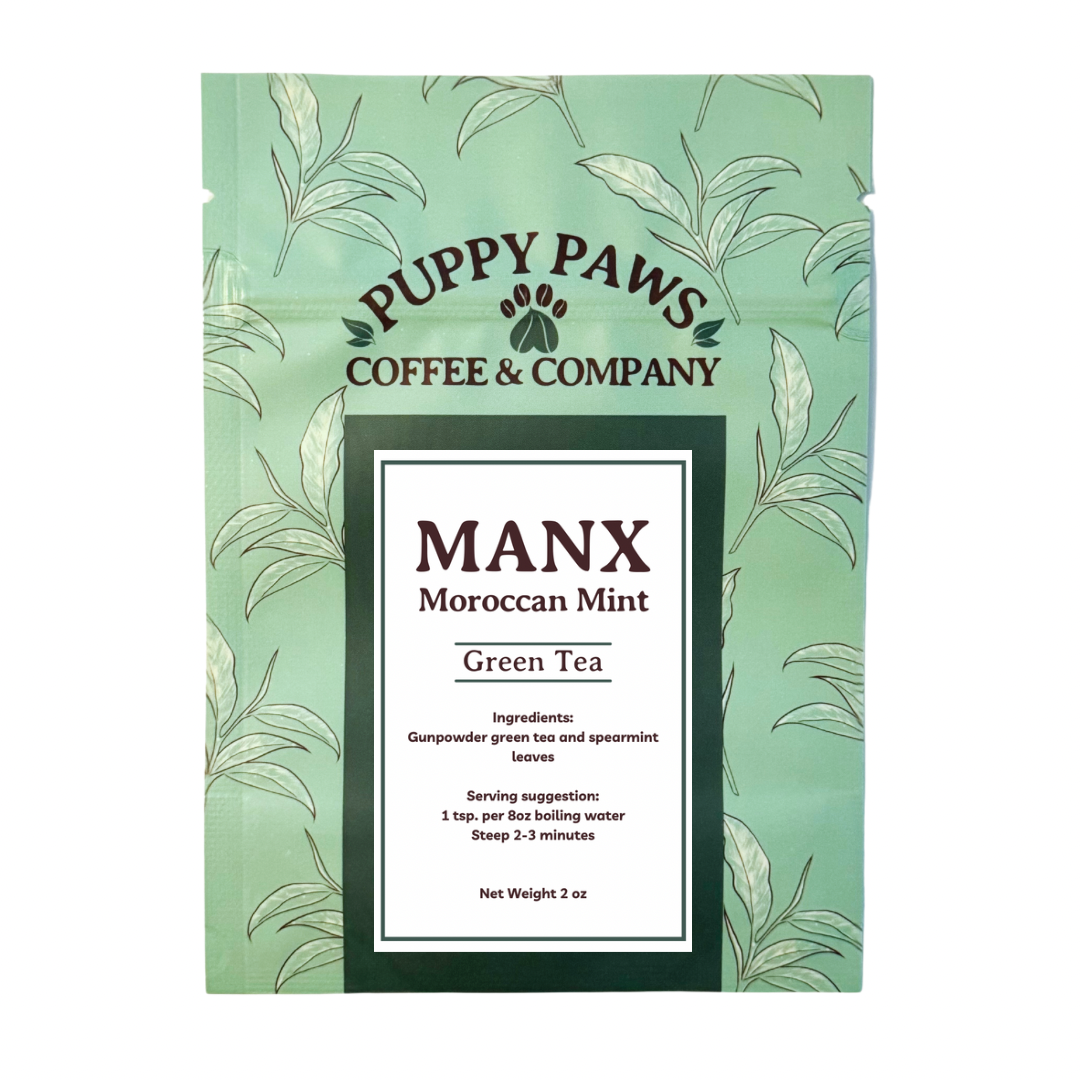 Manx - Moroccan Mint (Green Tea) – Puppy Paws Coffee & Company
