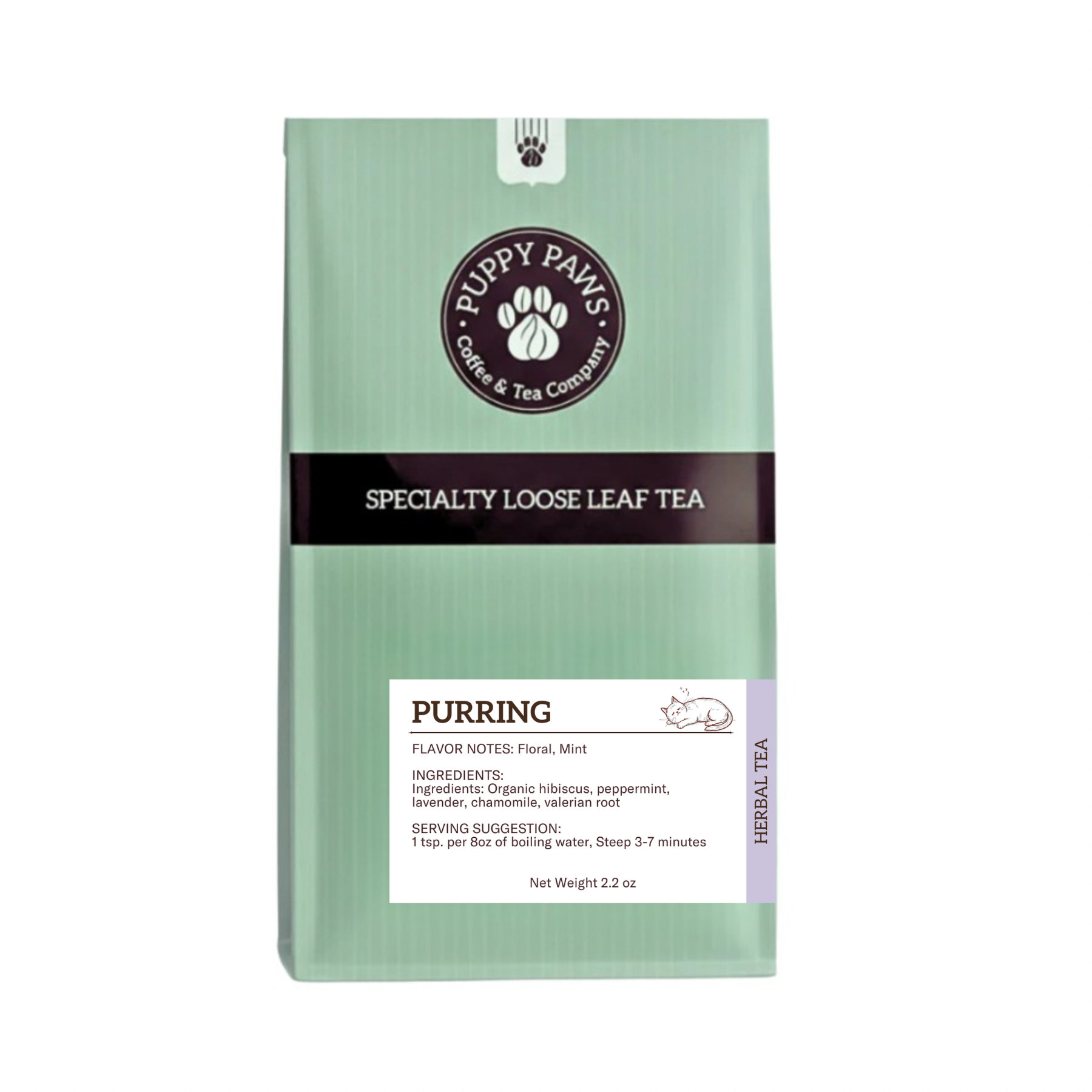 Purring (Herbal Tea) | Puppy Paws Coffee & Tea – Puppy Paws Coffee ...