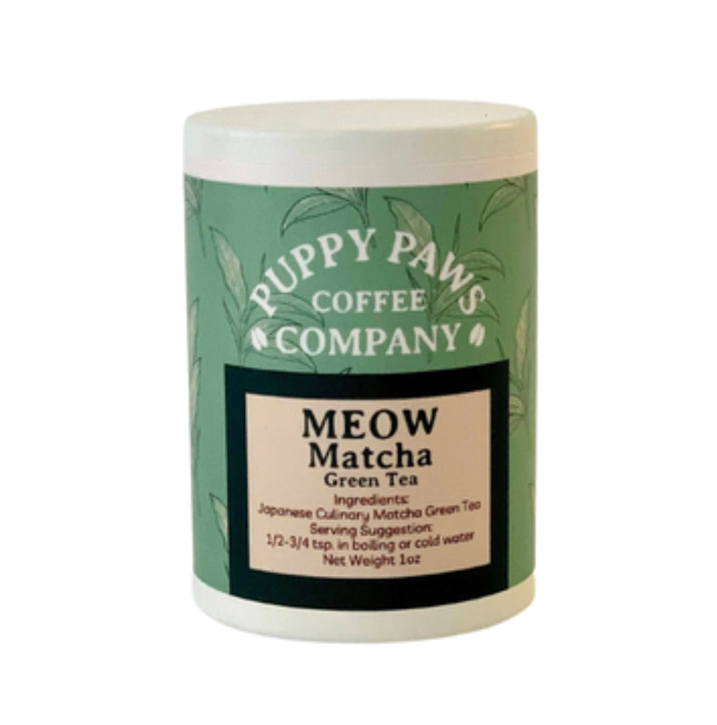 Meow Matcha Green Tea – Puppy Paws Coffee & Company